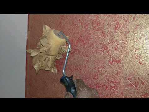Asian paint Royal play Ragging roller effects living room design