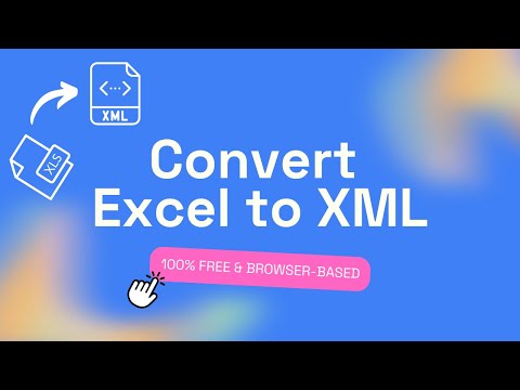 How To Convert Excel files to XML code