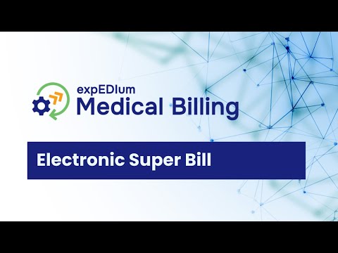 expEDIum Medical Billing Software - Electronic Super Bill Feature Tutorial