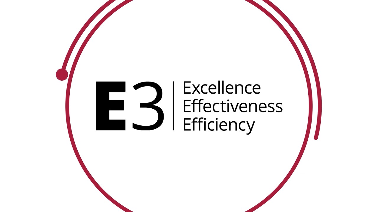 E3 - Excellence, Effectiveness, and Efficiency
