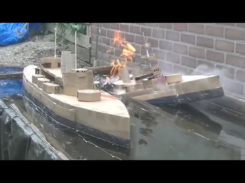 Cardboard Ship On Fire And Sinking: The Battleship Liberte Versus Battleship Lord Nelson