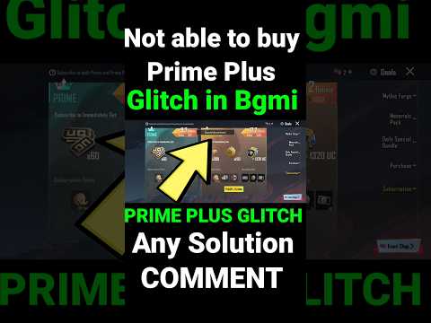 PRIME PLUS GLITCH IN BGMI #bgmi #pubg #viral #shortvideo #bgmishorts