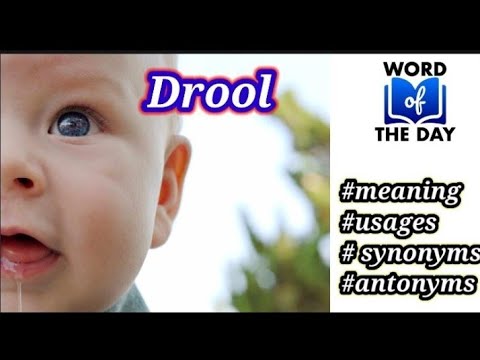word of the day ( drool) meaning,usages, synonyms,antonyms