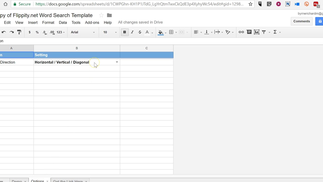 How to Use Google Sheets to Create & Print a Word Search