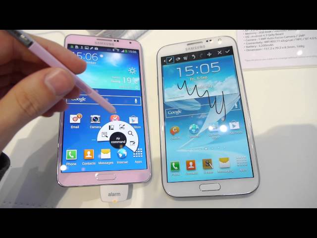 Samsung Galaxy Note 3 vs Samsung Galaxy Note 2: first look - PhoneArena