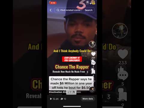 Chance the Rapper on his 3 hats #chancetherapper #motivation #motivational #wealth #rich #investing