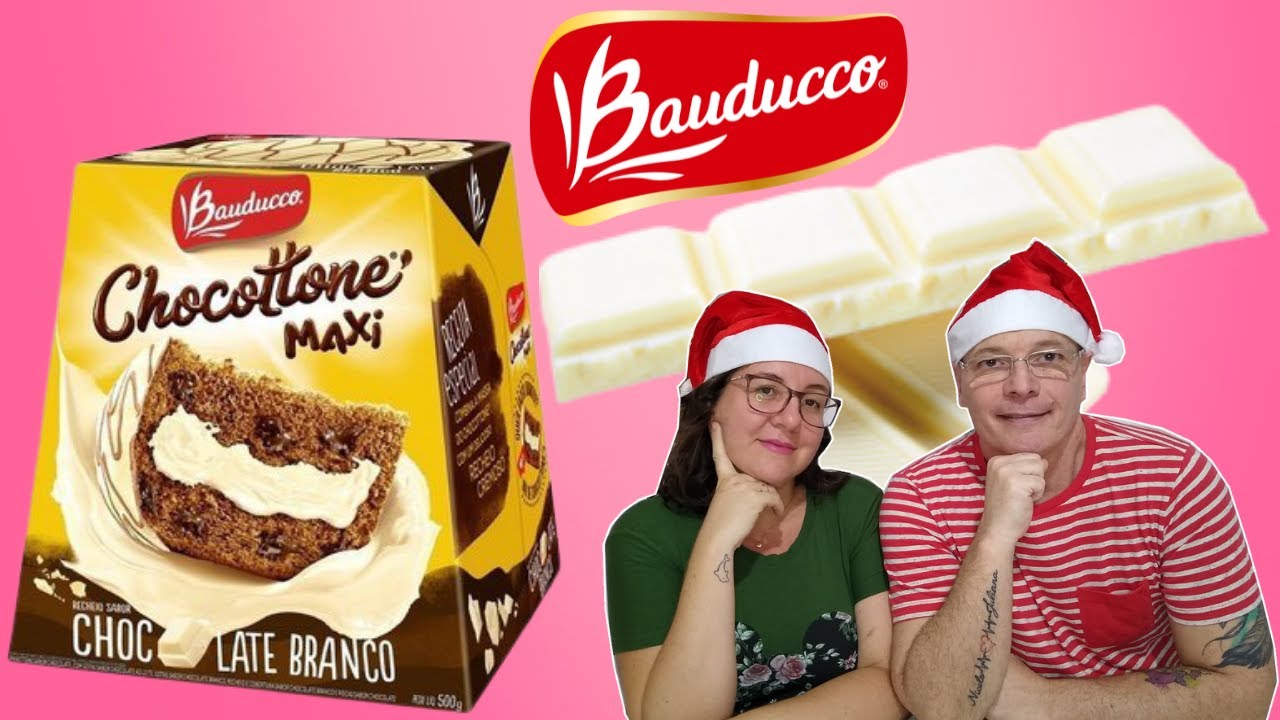 PANETONES 2021 / CHOCOTTONE MAXI CHOCOLATE BRANCO BAUDUCCO / NOVIDADE / NATAL 2021
