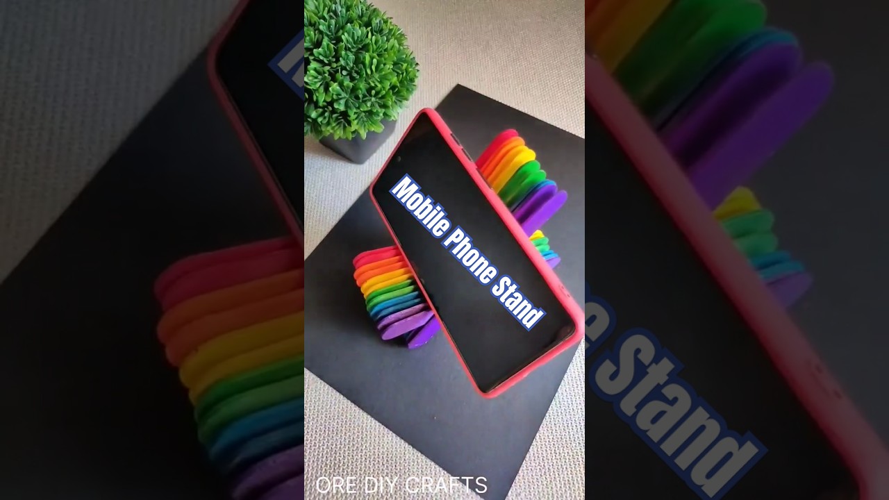 Easy Mobile Phone Stand With Popsicle Stick #diy #tutorial #art #craft