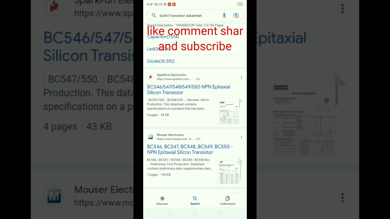 transistor datasheet
