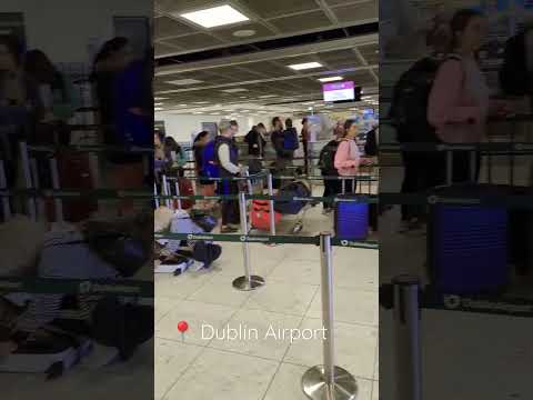 Dublin airport scenes. Come early to check in #shorts #dublin