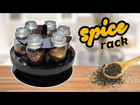 Craft a Rotating Spice Organizer at Home 🧂✨ | Rustickraft | Handmade DIY
