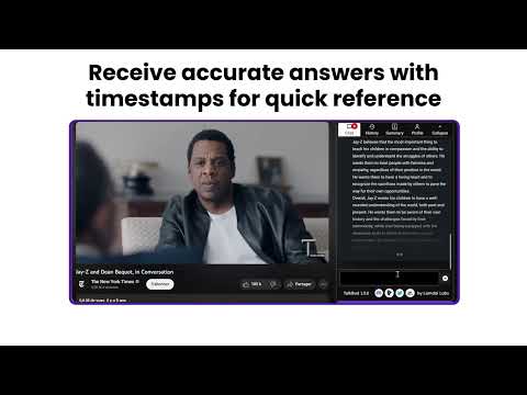 Summarize and Chat with TalkBud - Your Shortcut to Smart YouTube Watching! 🌟🚀🕰️💬