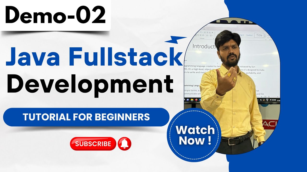 Java Full Stack Development Demo 02 | From Beginner to Expert | Java Tutorial | #harshatrainings