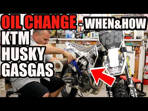 Oil Change KTM Husky Gas Gas When & how