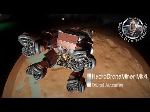 Space Engineers - HydroDroneMiner MK4 orbital autonomous mining drone (Steam Workshop)