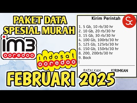 KODE DIAL IM3 PAKET MURAH INDOSAT TERBARU FEBRUARI 2025 | Paket Data IM3 Murah 2025