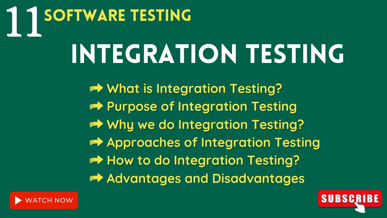 QA manual testing tutorial for beginners | what is integration testing in software testing