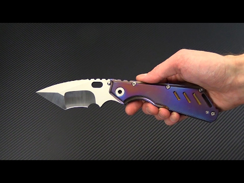 Mick Strider Custom XL Orange Peel Ti NightMare Tanto Frame Lock Mick Strider Custom XL Orange Peel Ti NightMare Tanto Frame Lock