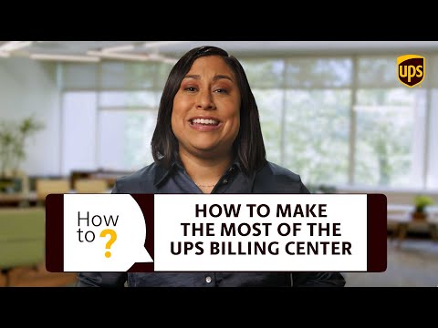 How to make the most of the UPS Billing Center