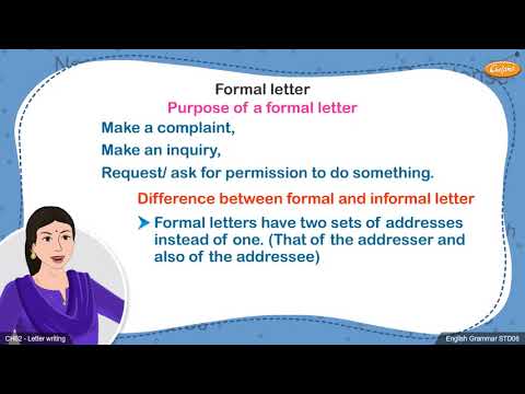 Letter Writing Video Lecture - Class 6
