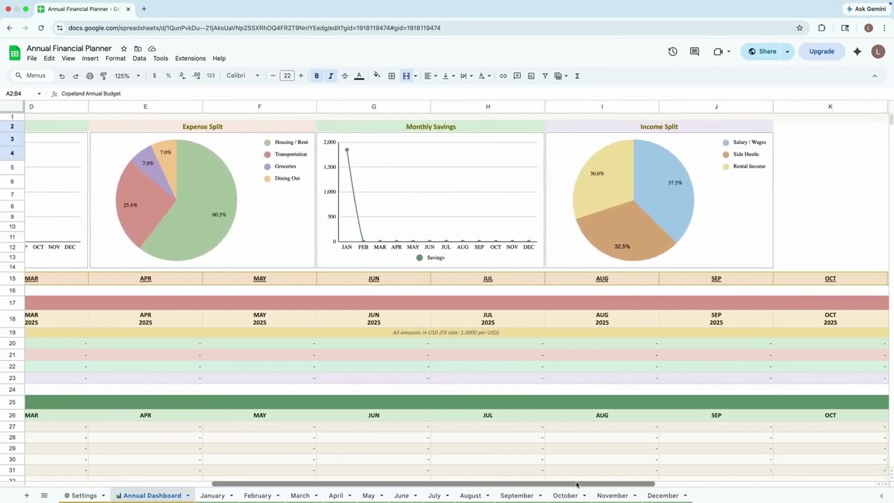 Annual Budget Template Walkthrough