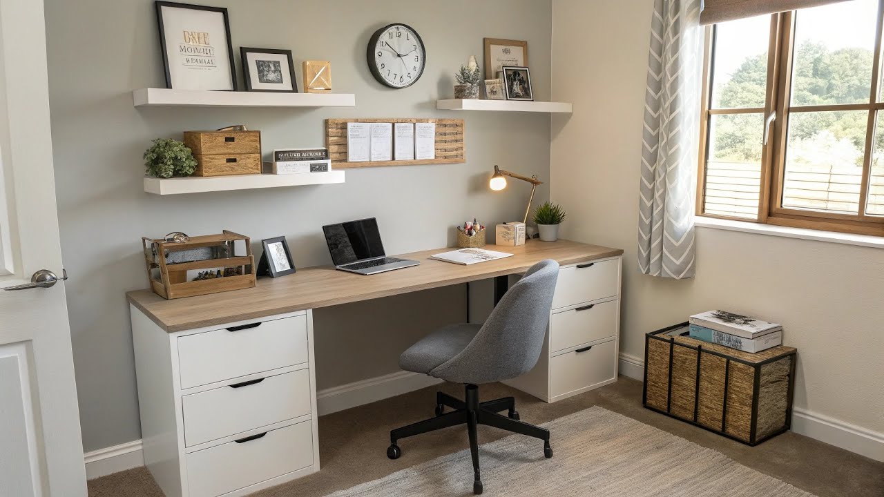 Maximize Your Small HOME Office Space with These 10 GENIUS Storage Ideas