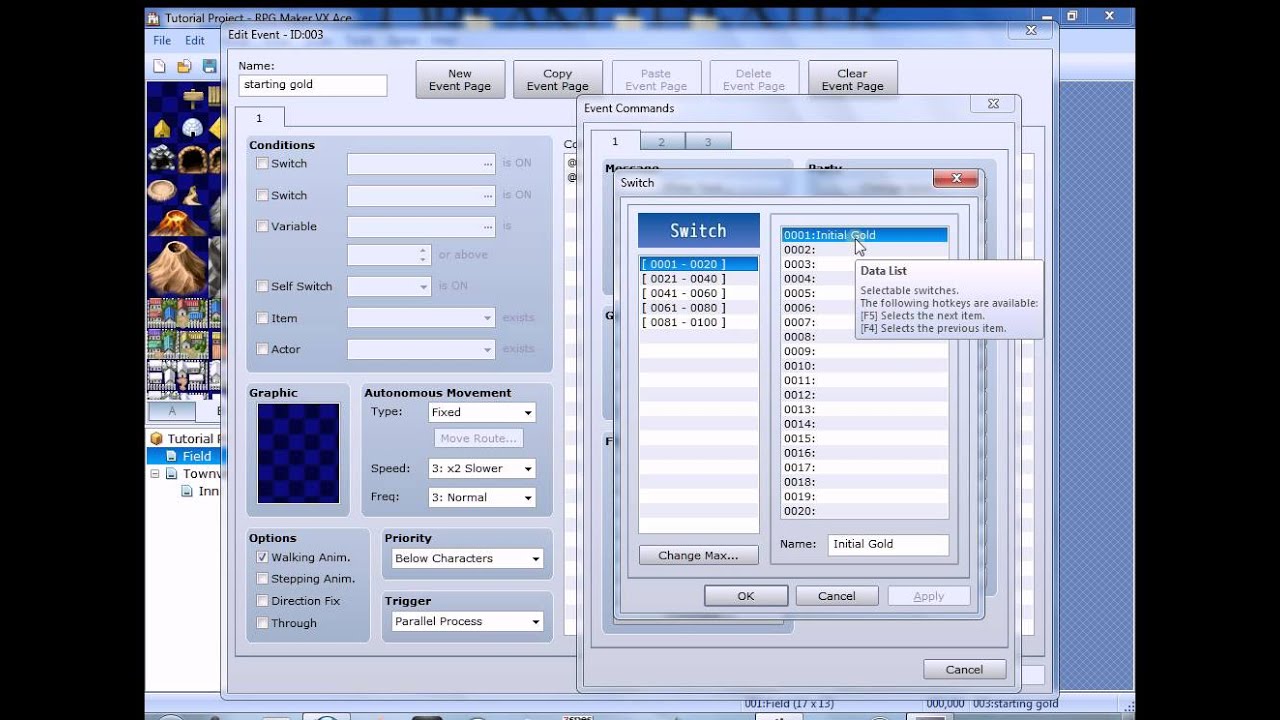 RPG Maker VX Ace: Tutorial 3.5 - Changing Starting Gold