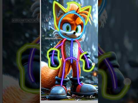 Drawing Tails 😉 from Sonic the Hedgehog 3 | Miles Prower |🥶😱🥵#sonic #drawing #shorts#howtomake
