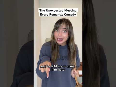 The Unexpected Meeting in Every Romantic Comedy #parody #skit #tropes #romcom
