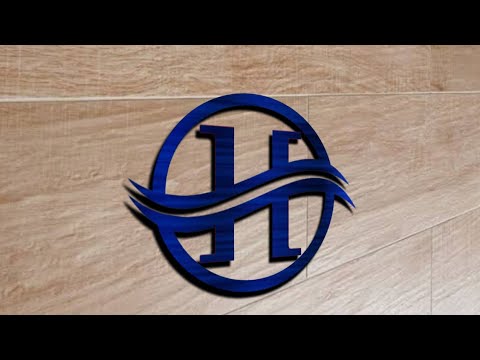 How to make a H letter logo design in pixellab||make a h letter logo design