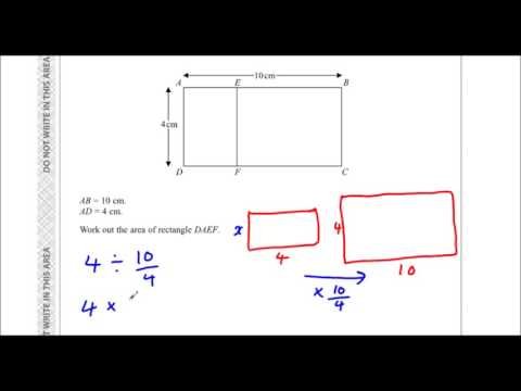 Edexcel Sample Paper 1H Question 13 - Similar Shapes