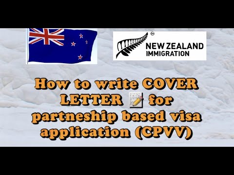 How to write COVER LETTER for PARTNERSHIP BASED VISA APPLICATION | SAMPLE COVER LETTER provided!