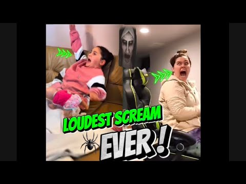 Funniest scare prank reactions caught on camera- they screamed so loud! #prank #scarecam