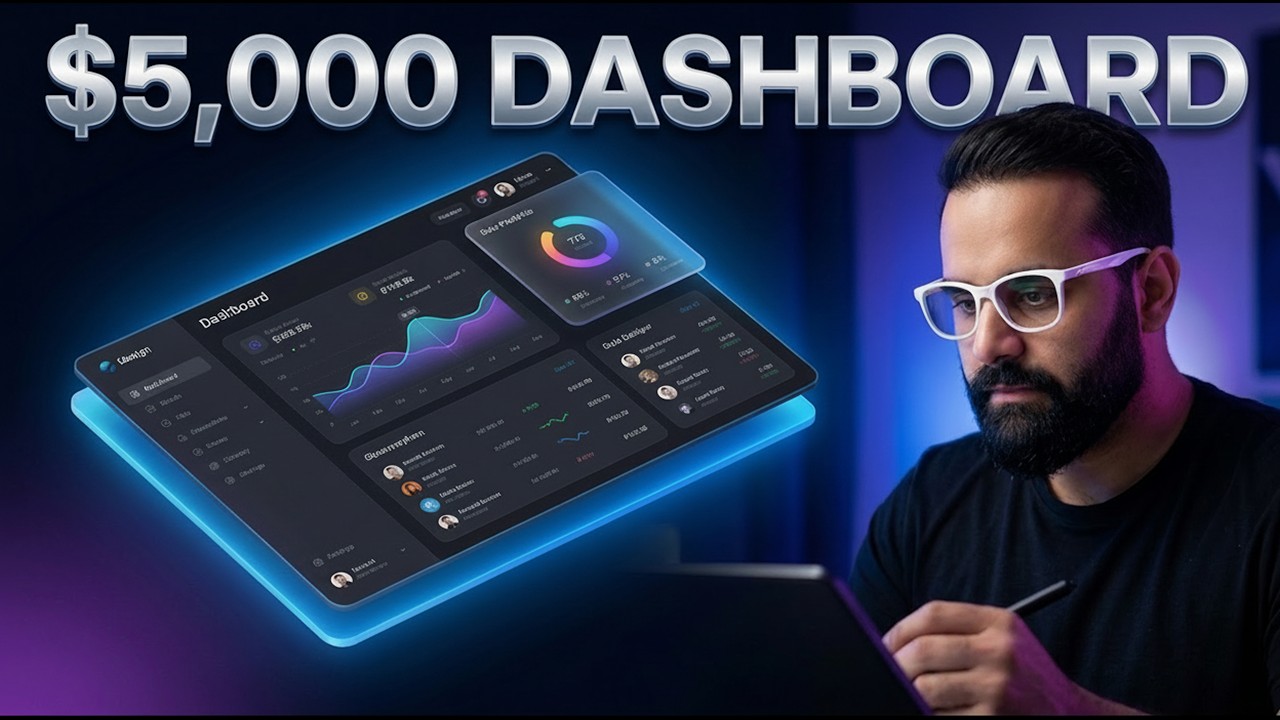How to Design a $5,000 SaaS Dashboard (Full Figma Masterclass)