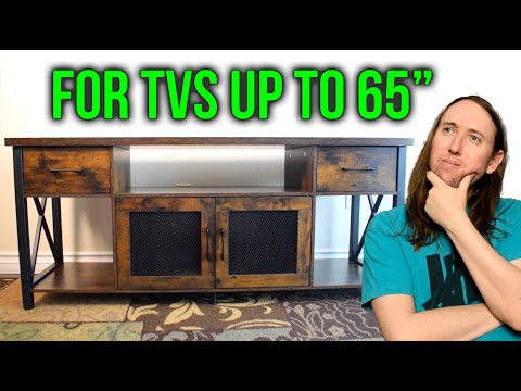 Flycity TV Stand Entertainment Center Review | For TVs up to 65"