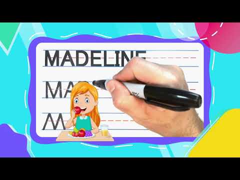 How To Write MADELINE | Write With Me! -- FOR KIDS