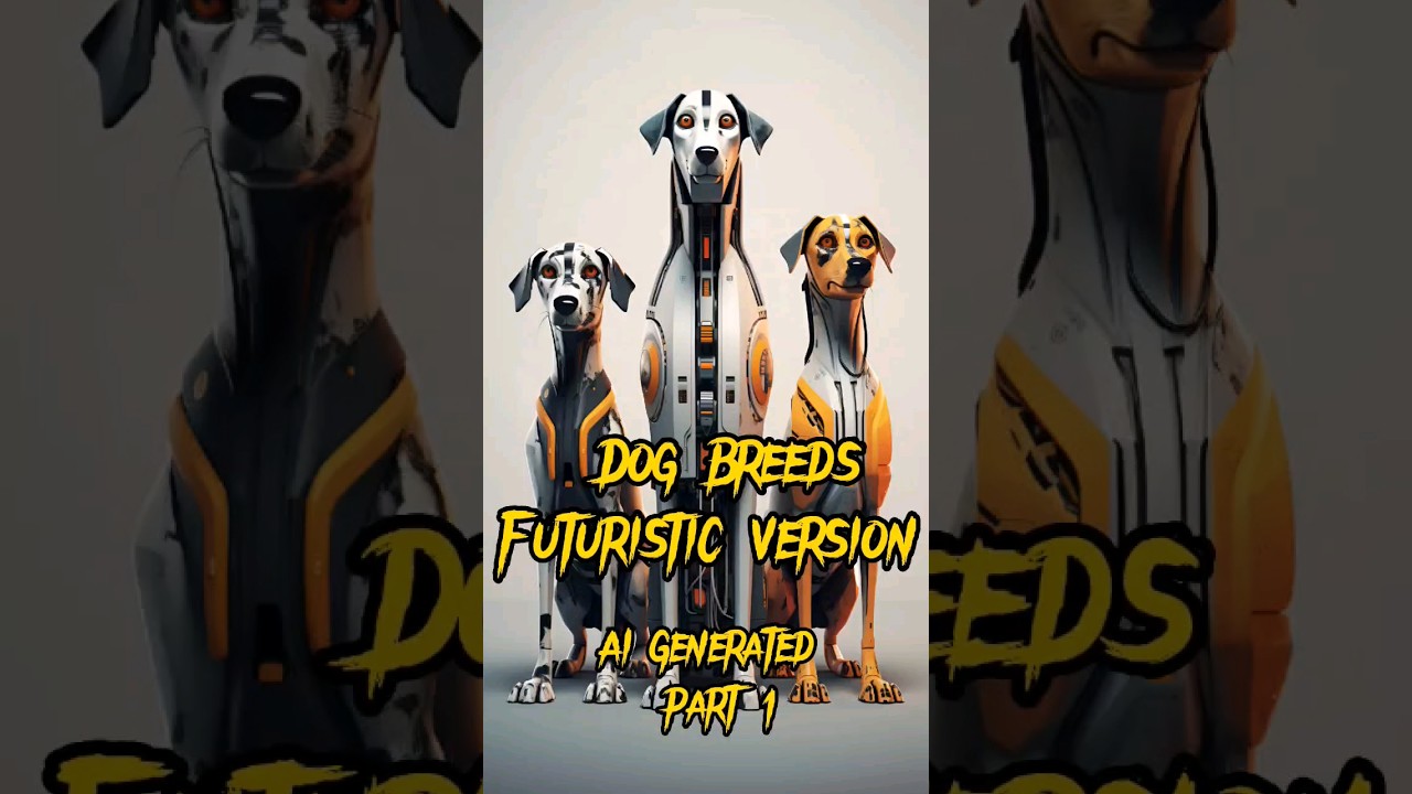 Dog Breeds🐕 Futuristic Version Generated using AI #midjourney #ai  #dogs #doglover #robotic