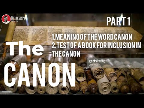 The canon | meaning of the word canon | Tests of a book for inclusion in the canon #biblestudy