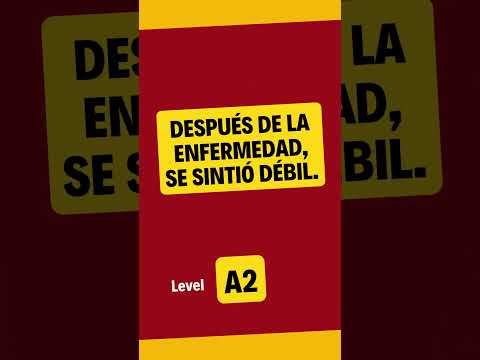Spanish word of the day - Débil