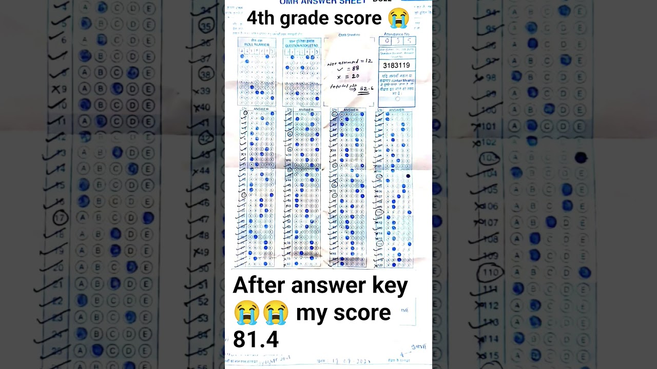 4th grade score after answer key  | 4th grade cut off 2025 #4thgradecutoff #4thgrade #4thgradebharti
