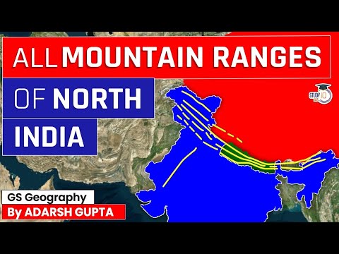All Mountain Ranges of North India through Maps | UPSC Mains