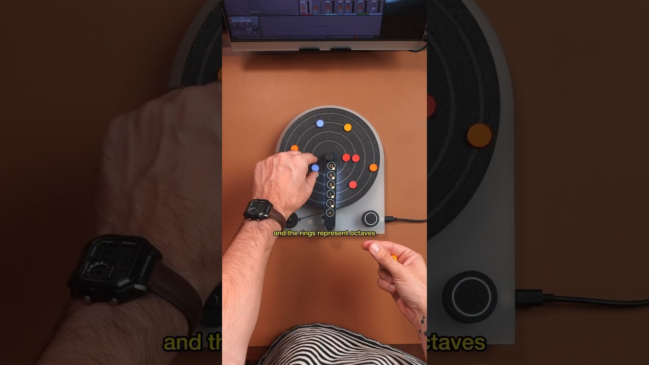 the most unique sequencer! 🫨 its called ORBITA by Playtronica  #midicontroller #synth #midigear