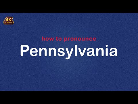 how to pronounce Pennsylvania 【United States】