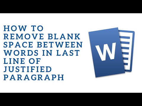 How To Remove Blank Space Between Words In Last Line Of Justified Paragraph