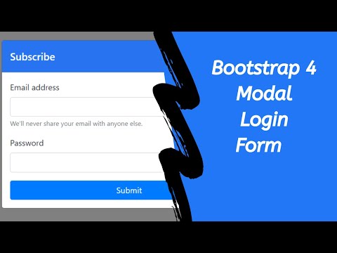 How to add form inside Bootstrap 4 modal / Bootstrap 4 useful tutorials for beginner 4