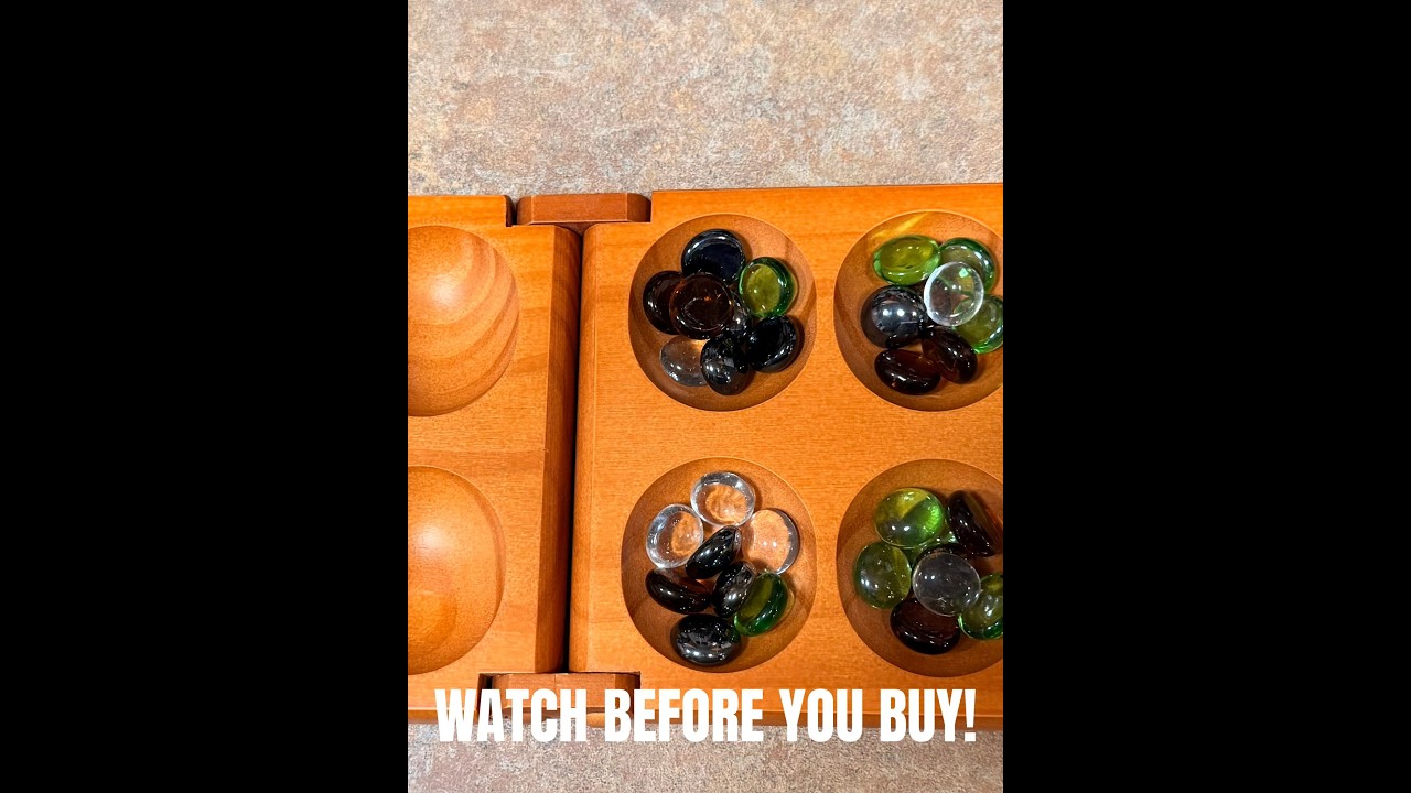 Mancala Board Game with Magnetic Lock!
