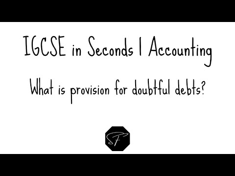 IGCSE in Seconds | What is provision for doubtful debts? | Shermann Foo