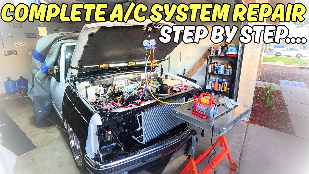 1988-1994 GMC/CHEVY C1500 OBS TRUCK A/C REPLACEMENT/REPAIR  STEP BY STEP...SIMPLE AND EASY.