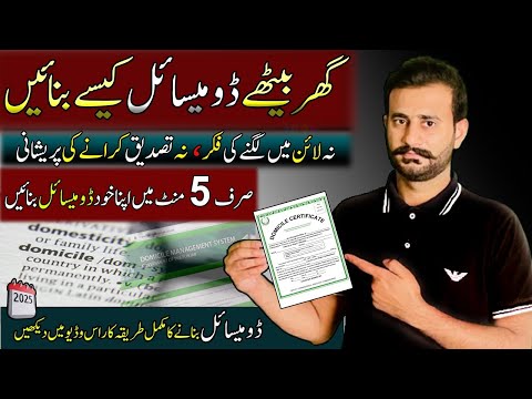 How to Apply for Domicile Certificate Online in Pakistan 2025 I Online Domicile Banane Ka Tarika