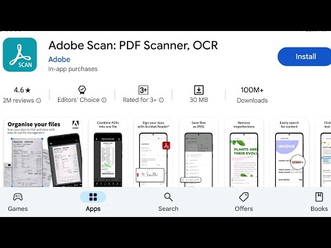 How To Install Adobe Scan PDF Scanner OCR App's | How To Download Adobe Scan PDF Scanner OCR App's